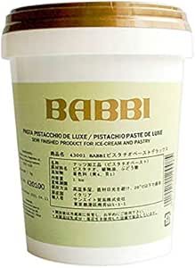 Amazon | 【 業務用 】 BABBI ピスタチオペースト 1kg 製菓用 ピスタチオ ペースト | BABBI | 製菓用ナッツ・種 通販