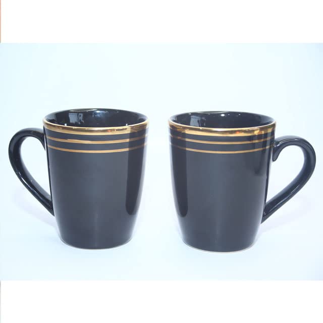 Buy Rajeev Coffee Mug Set of 2 Black Colour Online at Low Prices in ...