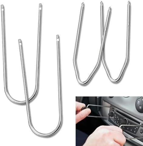4PCS Car Radio Stereo Removal Tool Kit - Universal U & V Shape Keys for ...