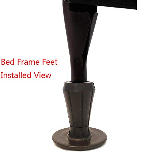 Snapklik.com : CAFORO Replacement Bed Frame Feet, 2-Piece Steel Stem ...