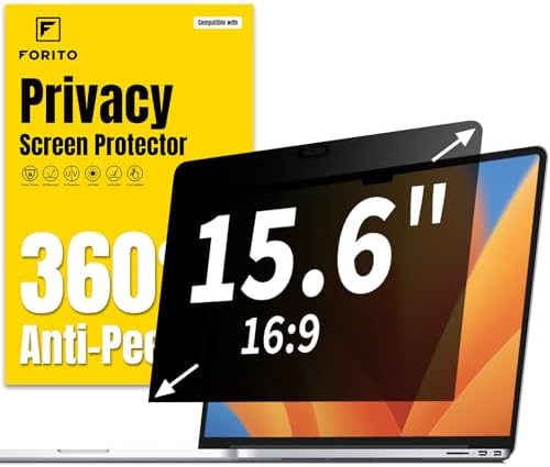 Amazon.com: F FORITO 15.6 Inch Laptop Privacy Screen Protector, 360 ...