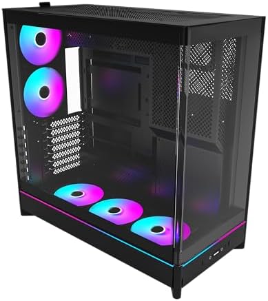 Amazon.com: Lian Li V100 ATX Mid-Tower PC Case, 4 x 120mm ARGB PWM Fans ...