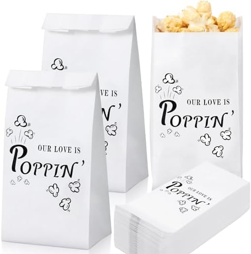 Amazon.com: Uiifan 500 Pcs Paper Popcorn Bags Candy Treat Snack Goodie ...