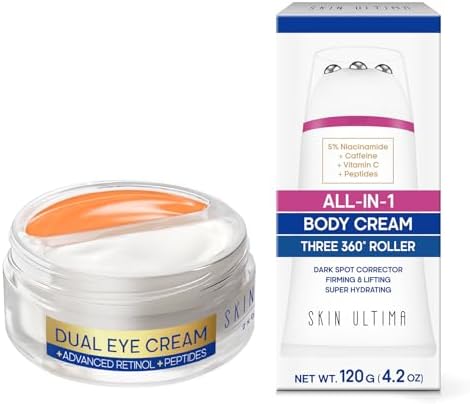 Amazon.com: SKIN ULTIMA Neck Cream and Dual Eye Bundle - Collagen ...