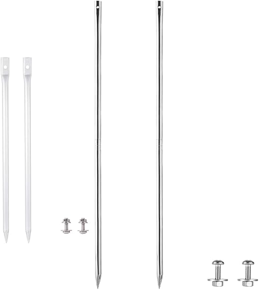 Amazon.com : Kichwit Long Metal Yard Stakes, Aluminum Alloy, 27.6 ...