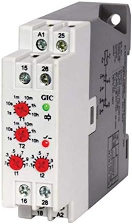 GIC Make Micon 225 Multi Function Timer 24-240VAC/DC,0.1-10hr,2C/O (Cat ...