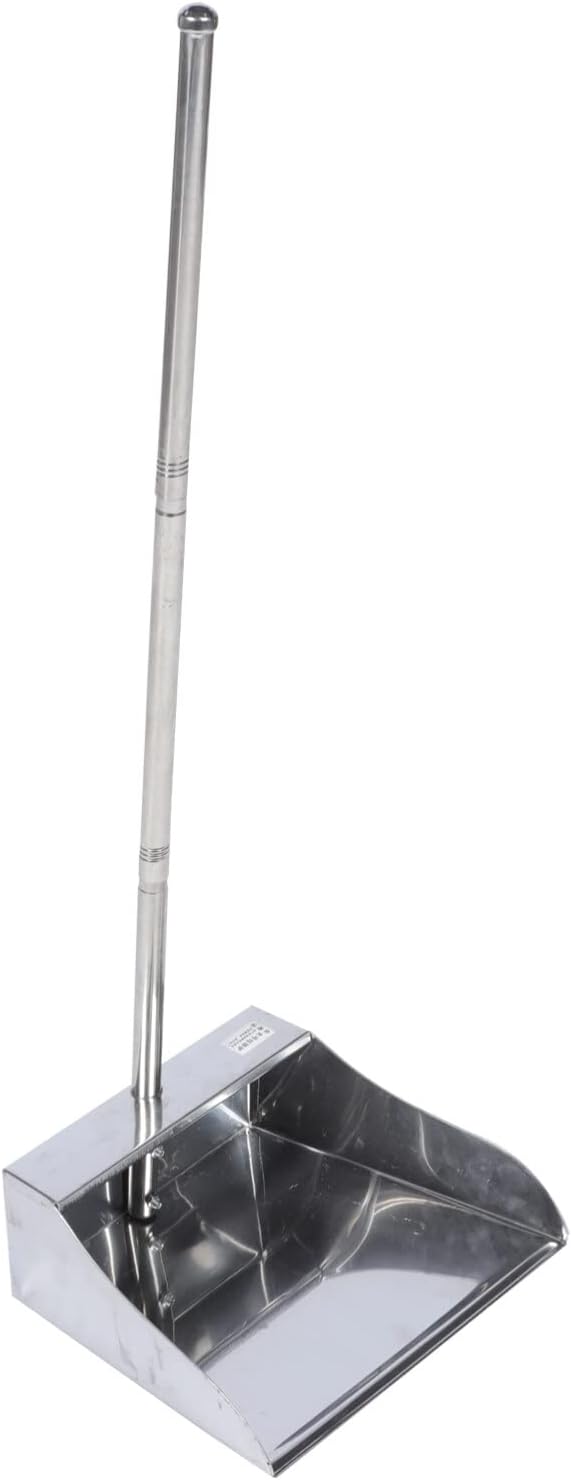 Amazon.com: Stainless Steel Dustpan with Long Handle Garbage Shovel ...