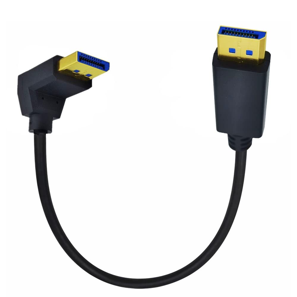 Amazon.com: MysRuida 12 Inch DisplayPort 8K Cable, 90 Degree Downward ...
