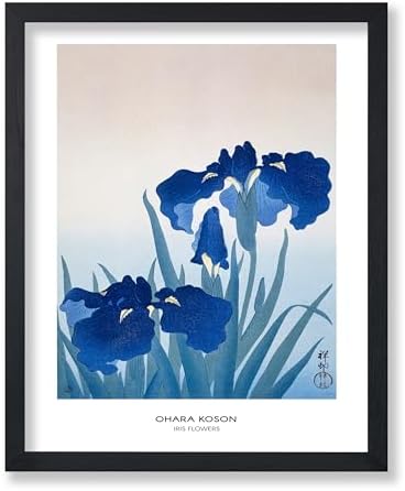 Amazon.com: Poster Master Vintage Ohara Koson Poster - Retro Iris ...