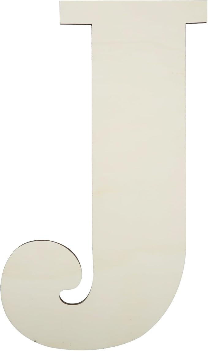 Amazon.com: Big Unfinished Wooden Letters for Wall Decor 12 Inch Large ...