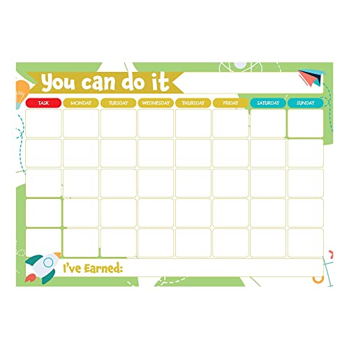 Magnetic Reward Chart for Children, Kids, Toddlers, Boys and Girls with ...