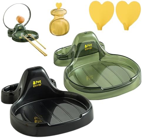 Amazon.com: Multifunction Kitchen Spatula Rack, Versatile Pot Lid Ladle ...