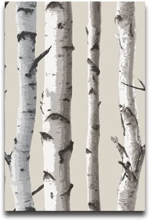 Amazon.com: Birch Tree Peel And Stick Wallpaper Poster 20x30 Inch For ...