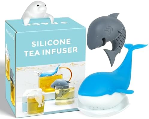 Amazon.com: Genuine Fred, MANATEA, Manatee Reusable Silicone Tea ...