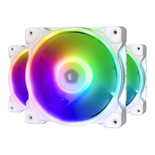 ID-COOLING ZF-12025-ARGB-TRIO-SNOW Dual Light Loop Case Fan 3 - Want It All
