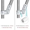 eoere 10 Sets Pivot Tee Pipe Fittings Connector T Adjustable Clamp ...