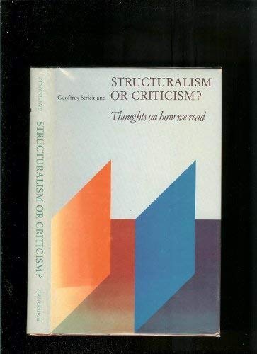 Amazon.com: Structuralism or Criticism?: Thoughts on How We Read ...