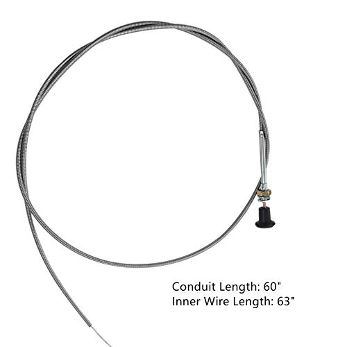 Snapklik.com : 237 Rotary Universal Push Pull Choke Cables Conduit 60 ...