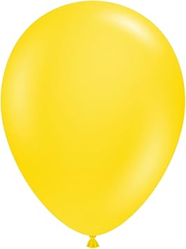 Amazon.com: Tuf-Tex 15009 Yellow Latex Party Balloons, 5", Yellow, Pack ...