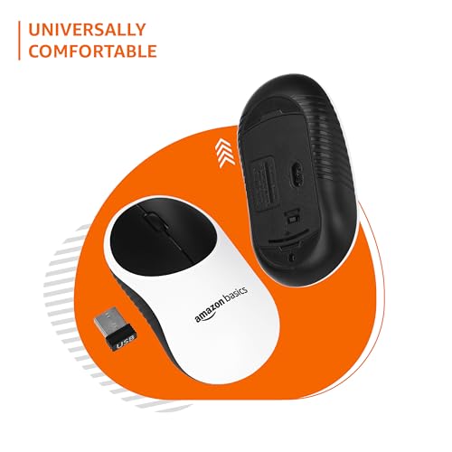 amazon basics Wireless Mouse | 2.4 Ghz with USB Nano Receiver | 1000 ...