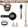 Amazon.com : BBQ Mop Brush and Cast Iron Basting Pot - Grilling Tool ...