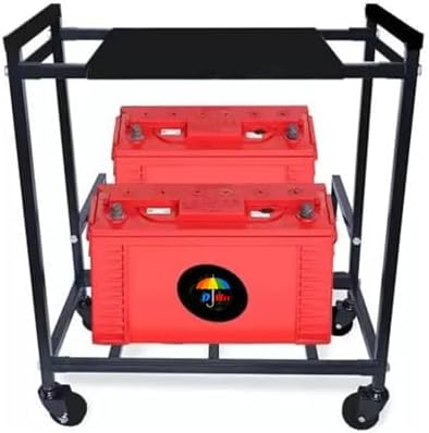 DWET Double Battery Inverter Trolley With 6 Wheels 360º Movable Wheels ...