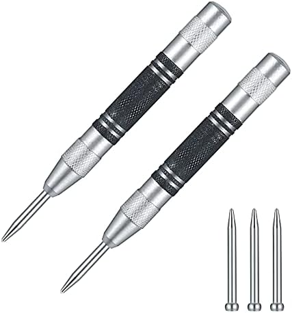 Dual Head Nail Setters, 1/32", 1/16" Spring Nail Setter Punch Set ...