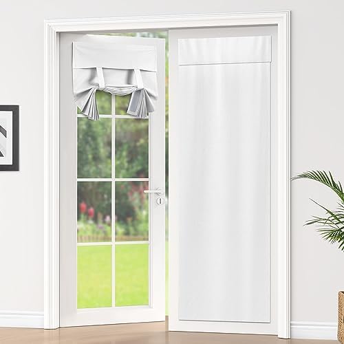 Amazon.com: LazBlinds 100% Blackout Curtains, Self Stick Tie Up French ...