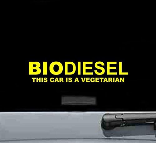 Amazon.com: JS Artworks Biodiesel This car is a Vinyl Decal Sticker ...