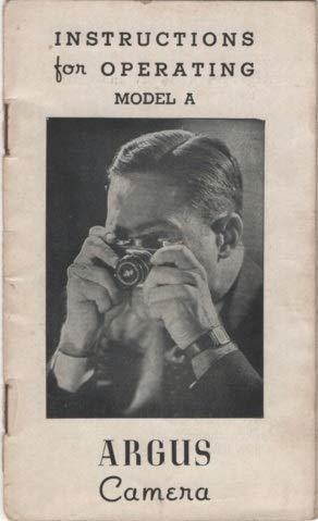 Instructions for Operating Model A Argus Camera: Argus: Amazon.com: Books