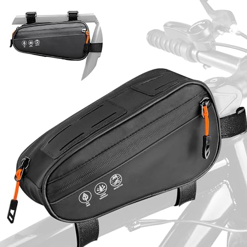 Eyein Bike Frame Bag, Waterproof Reflective Bike Triangle Bag with Two ...