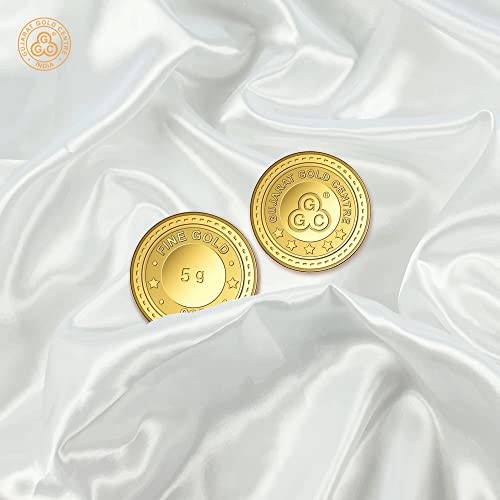 GGC Gujarat Gold Centre 24k (999) Yellow Gold 5 Gram Gold Coin Coin ...