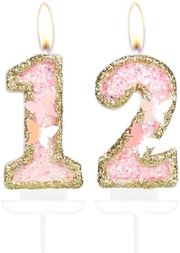Amazon.com: ElekFX 12th Birthday Candle for Cake, Beach Starfish ...