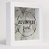 Amazon.com - Lawrence Frames 8x8 Adventure Fund White Shadow Box Frame