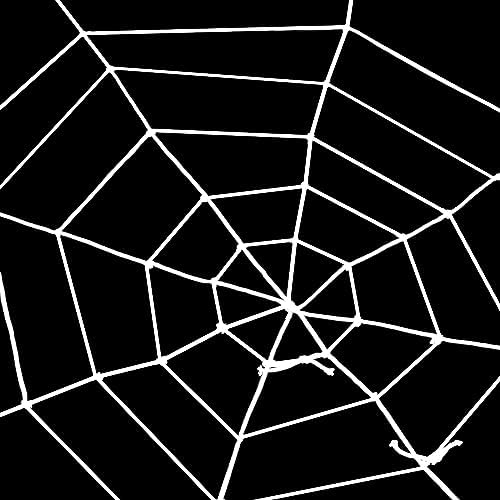 Amazon.com: 3 FT Halloween Giant String Rope Spider Web Decorations ...