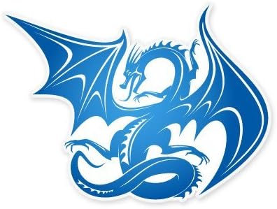 Amazon.com: Carframes18 Blue Dragon Fantasy Styling Vinyl Sticker - Car ...