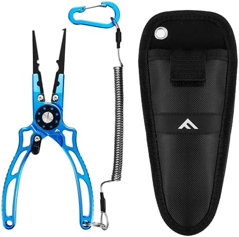 Amazon.com: FLISSA 8 Inch Fishing Pliers, Safety Lock Design Fish ...