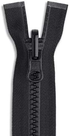 Amazon.com: Molded Plastic Jacket Zipper Black 24 inch Zip for Sewing Craft