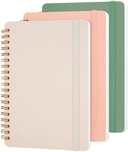 Amazon.com : Utron 3 PCS Small Spiral Notebook 5x7, Notebooks for Note ...