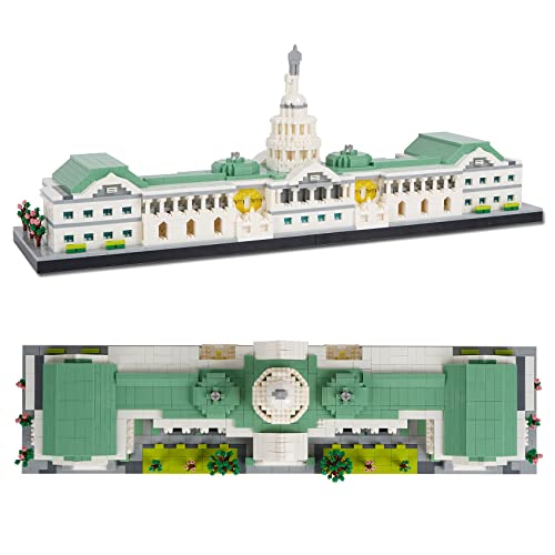 LULUFUN United States Capitol Building Model Building Block Kit, Famous ...