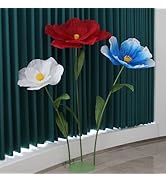 Amazon.com: 5.9 Ft Large Paper Artificial Flowers,Giant Flowers for ...