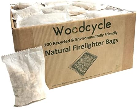 100 BURNACE Fire Lighters Fire Starter Sachets - Eco Friendly ...