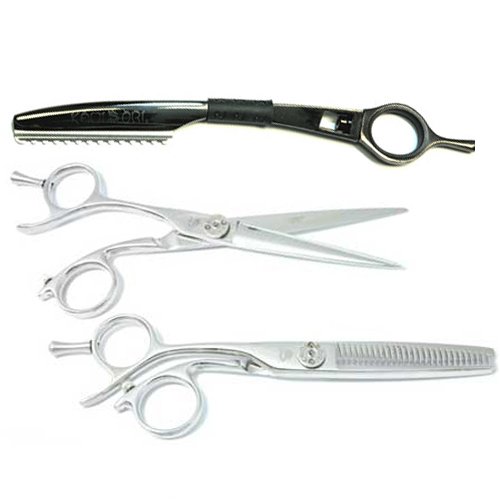 Amazon.com : Kamisori K-20S5 Black Diamond Shears Set 5 : Barber ...