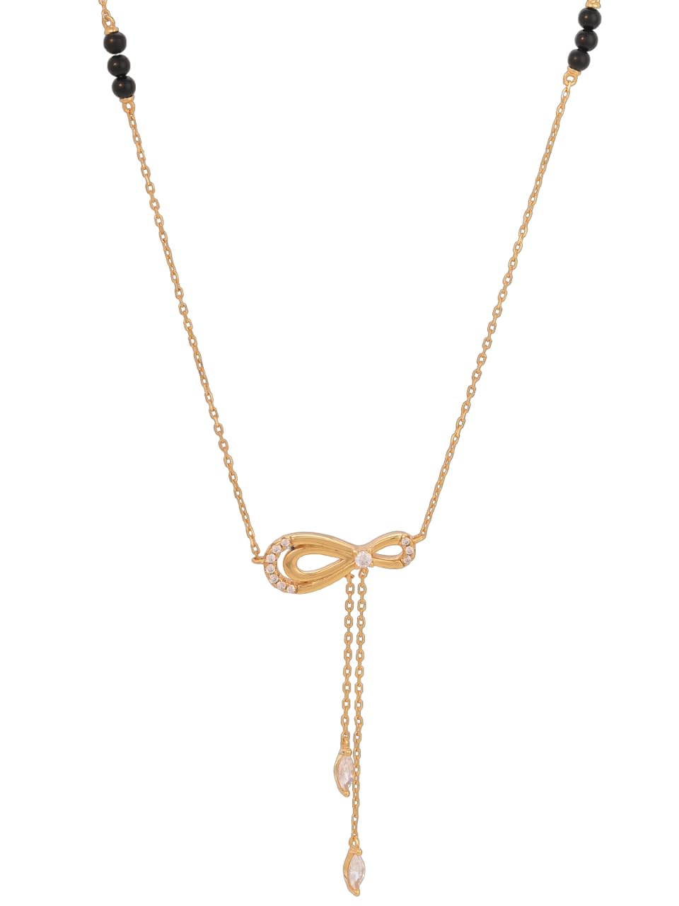 Buy PALMONAS Bhavani Diamond Mangalsutra | BIS Hallmarked | 18k Gold Vermeil | With Certificate ...