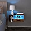 Amazon.com: Homaterial Floating Nightstand with Charging Station and ...