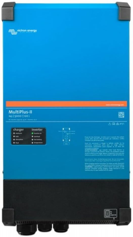 Amazon.com: Victron Energy MultiPlus-II 24/5000/120-95 120V - 24V Inverter and Battery Charger ...