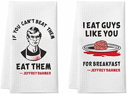Amazon.com: 2 Pack Funny Gothic Kitchen Towels, Serial Killer Gifts for ...