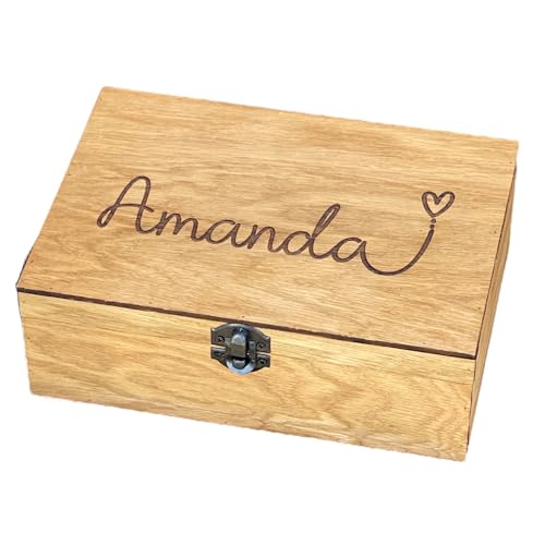 Amazon.com: Personalized Memory Keepsake Wooden Box - Gift for Him, Her ...