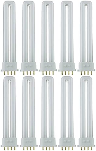 Sunlite PL13/E/SP35K/10PK 4-Pin Fluorescent 13W 3500K Neutral White U ...