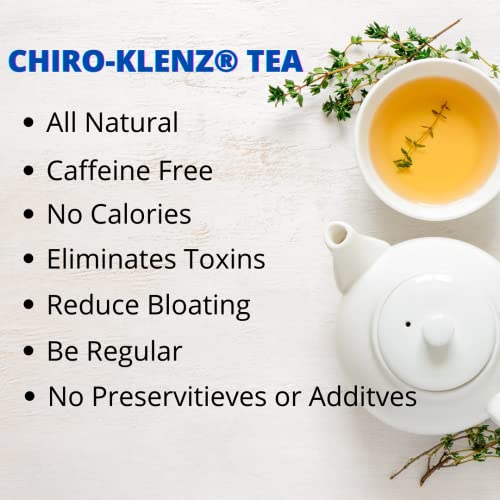 CHIRO-KLENZ - Detox Tea - Chá Natural para Limpeza do Cólon, Alívio de ...
